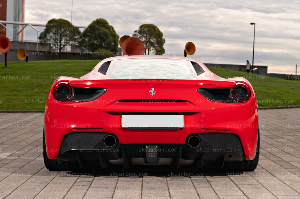 Ferrari 488 GTB Spider Carbon Fibre Rear Light Tail Surround Upgrade by ...