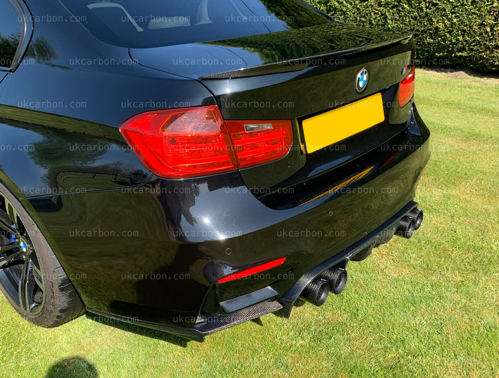 BMW M3 M4 Carbon Fibre Rear M Performance V Style Diffuser F80 F82 by ...