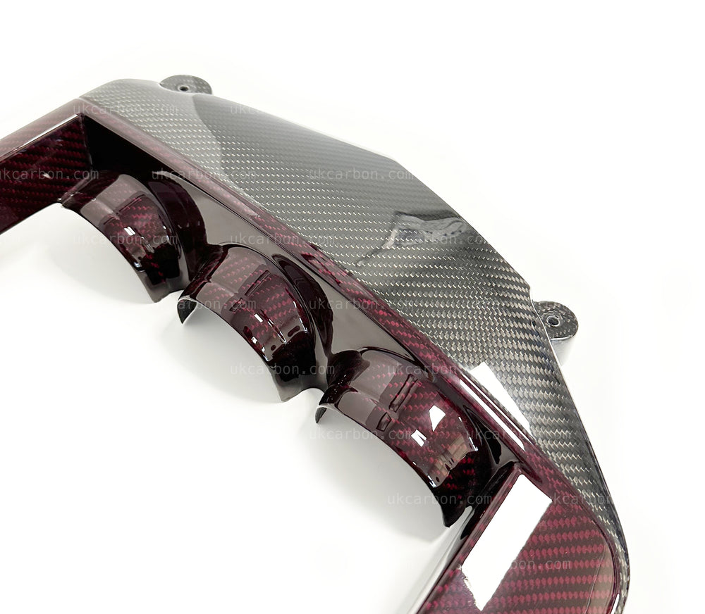 Nissan GTR Carbon Engine Cover Fibre Red Nismo Replacement GT-R R35 by